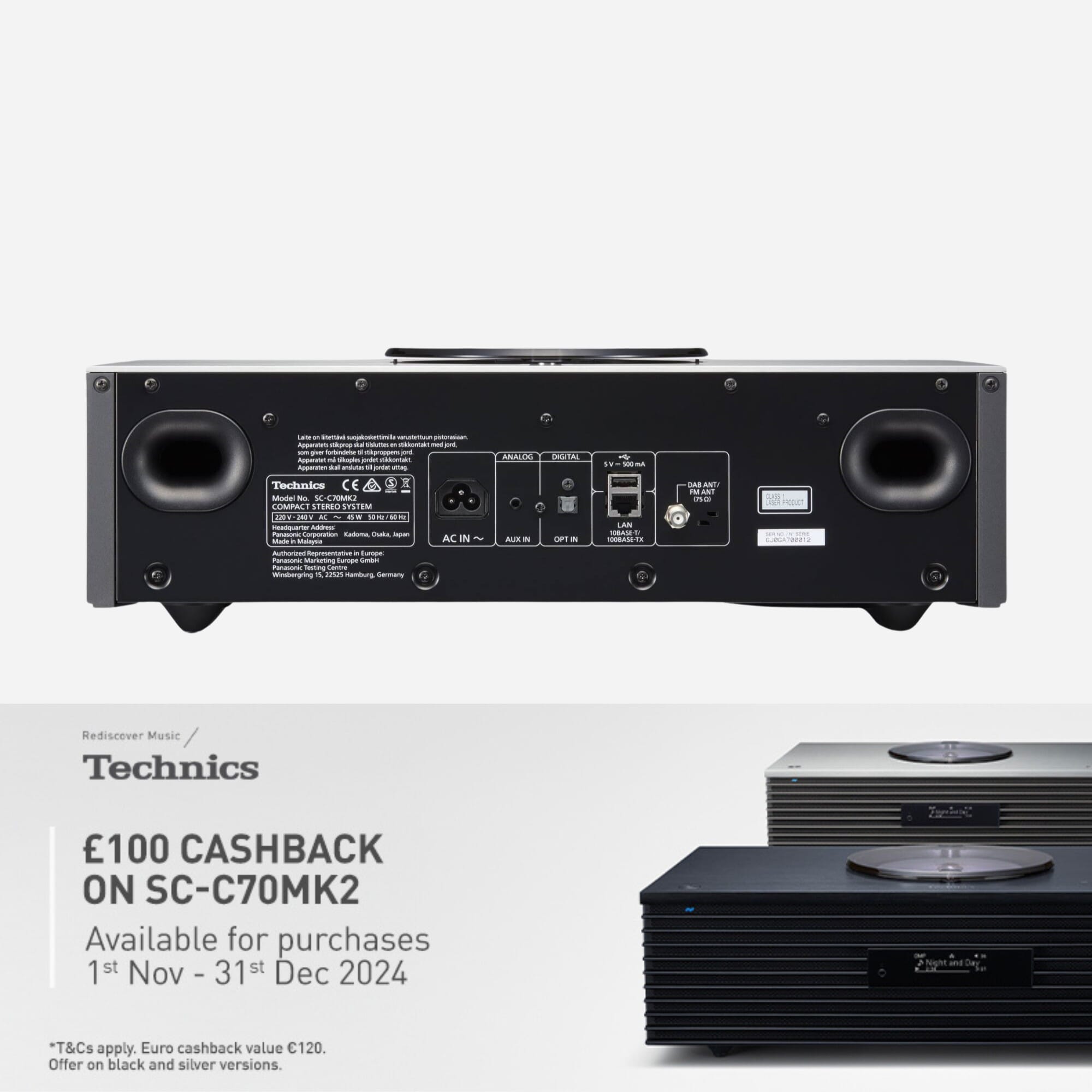 Technics SC-C70MK2 All-In-One Music System | Smart Home Sounds Technics SC-C70MK2 All-In-One Music System | Smart Home Sounds