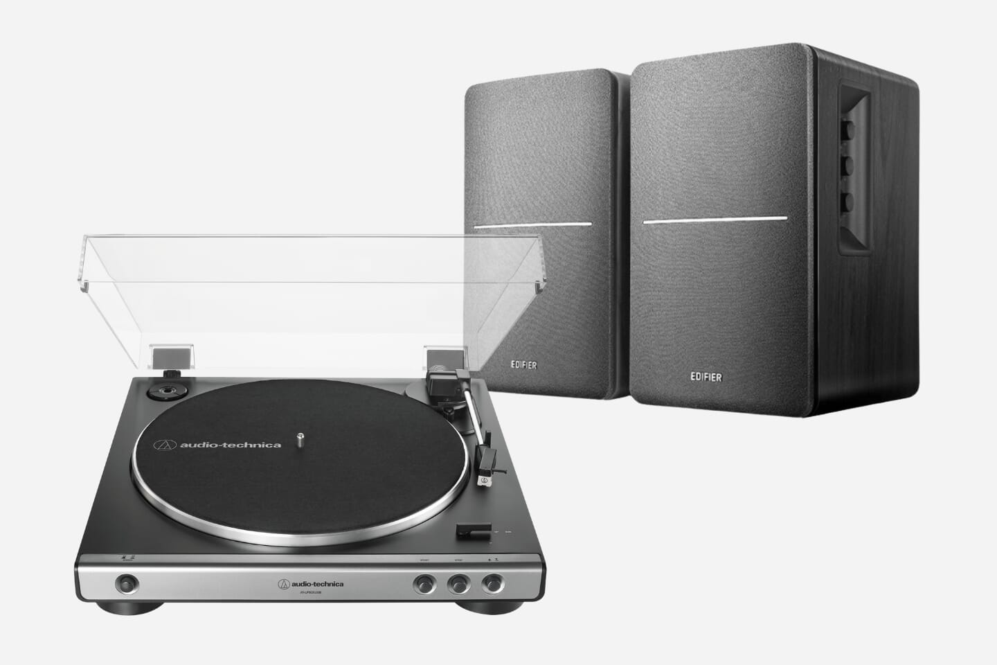 Audio-Technica AT-LP60XUSB + Edifier R1280T Turntable Bundle | Smart ...