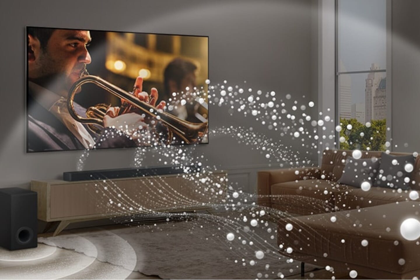 LG US95TR 9.1.5ch Dolby Atmos Soundbar with Subwoofer & Surround ...