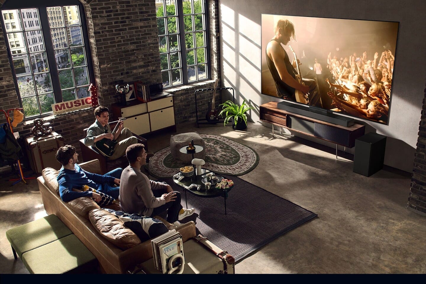 LG USC9S | 3.1.3ch Dolby Atmos Soundbar & Subwoofer | Smart Home Sounds