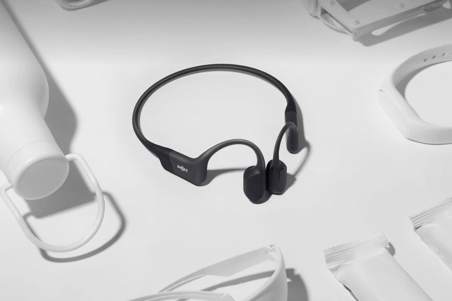 Shokz OpenRun | Open-Ear Bone Conduction Headphones | Smart Home Sounds