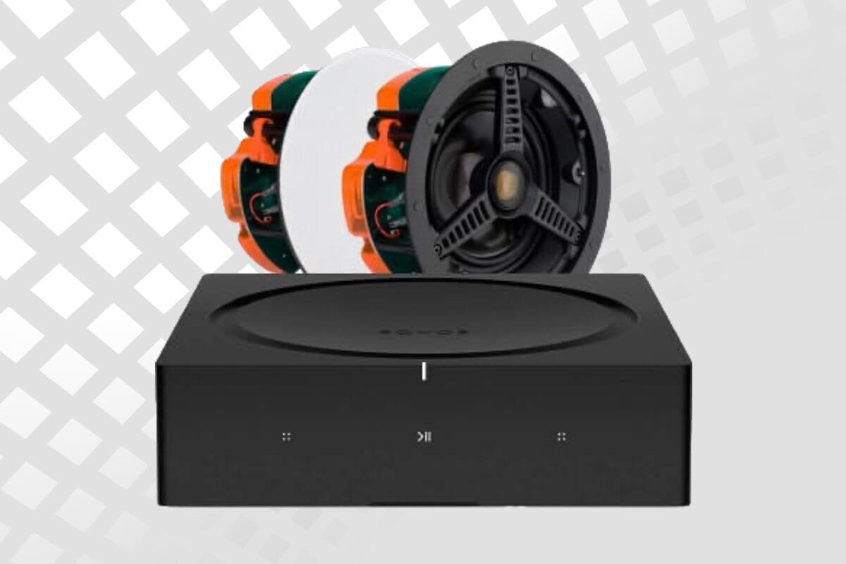 Sonos AMP + 2 x Monitor Audio C165 In-Ceiling Speakers | Smart Home Sounds