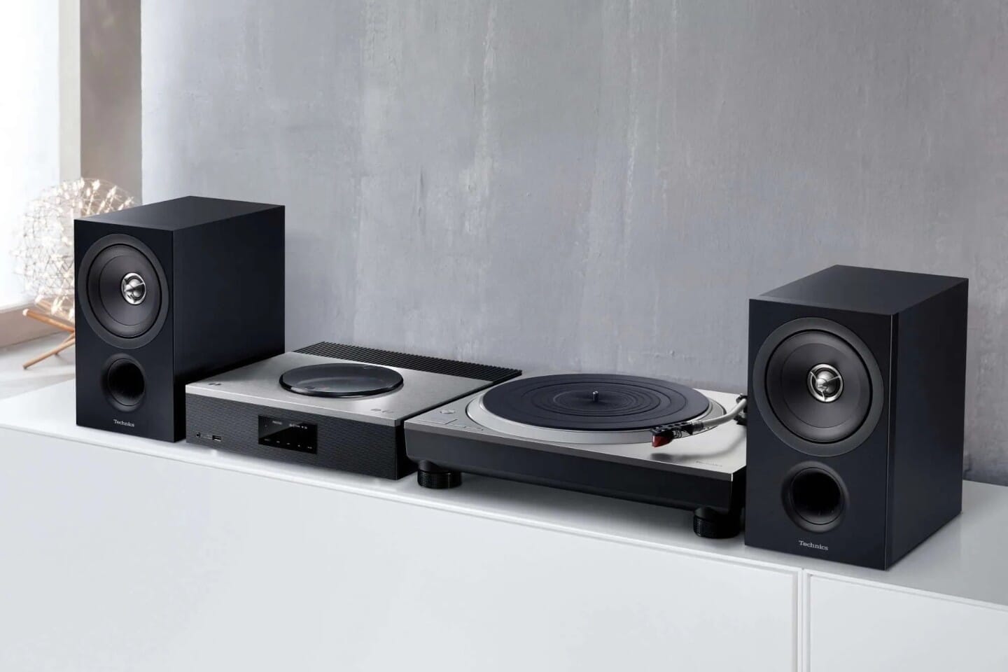 Buy Technics SA-C600, SL-1500C Turntable & SB-C600 Speakers (White ...